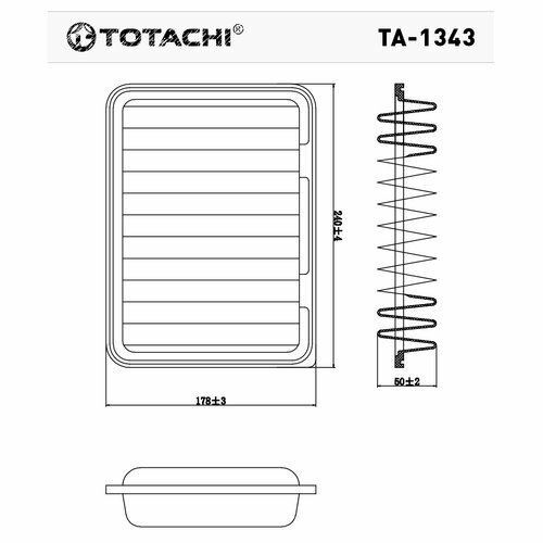 Фильтр воздушный Totachi TA1343