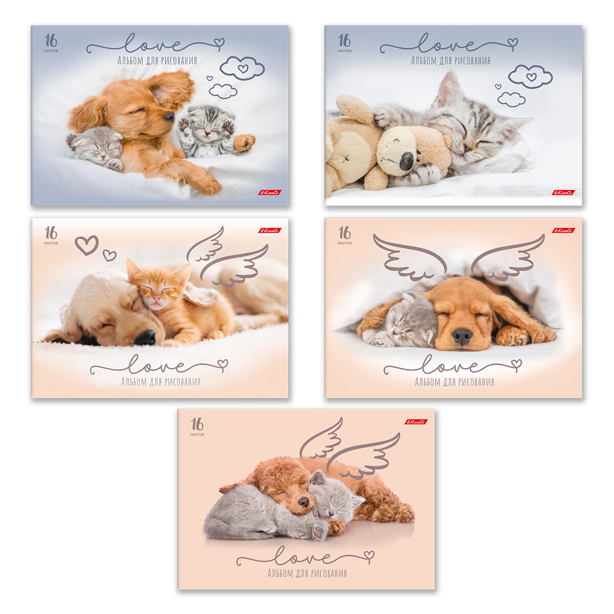 Альбом для рисования "Светоч" 16АЛСК4_1_3_9 100 г/м2 A4 29 х 20.5 см 16 л. на скобе Замурчательно 000653