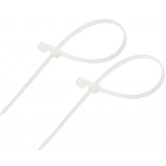 Хомут-стяжка нейлоновая Ks-is (KS-811W-200x3.6) под винт, 200x36мм, белая, 100шт