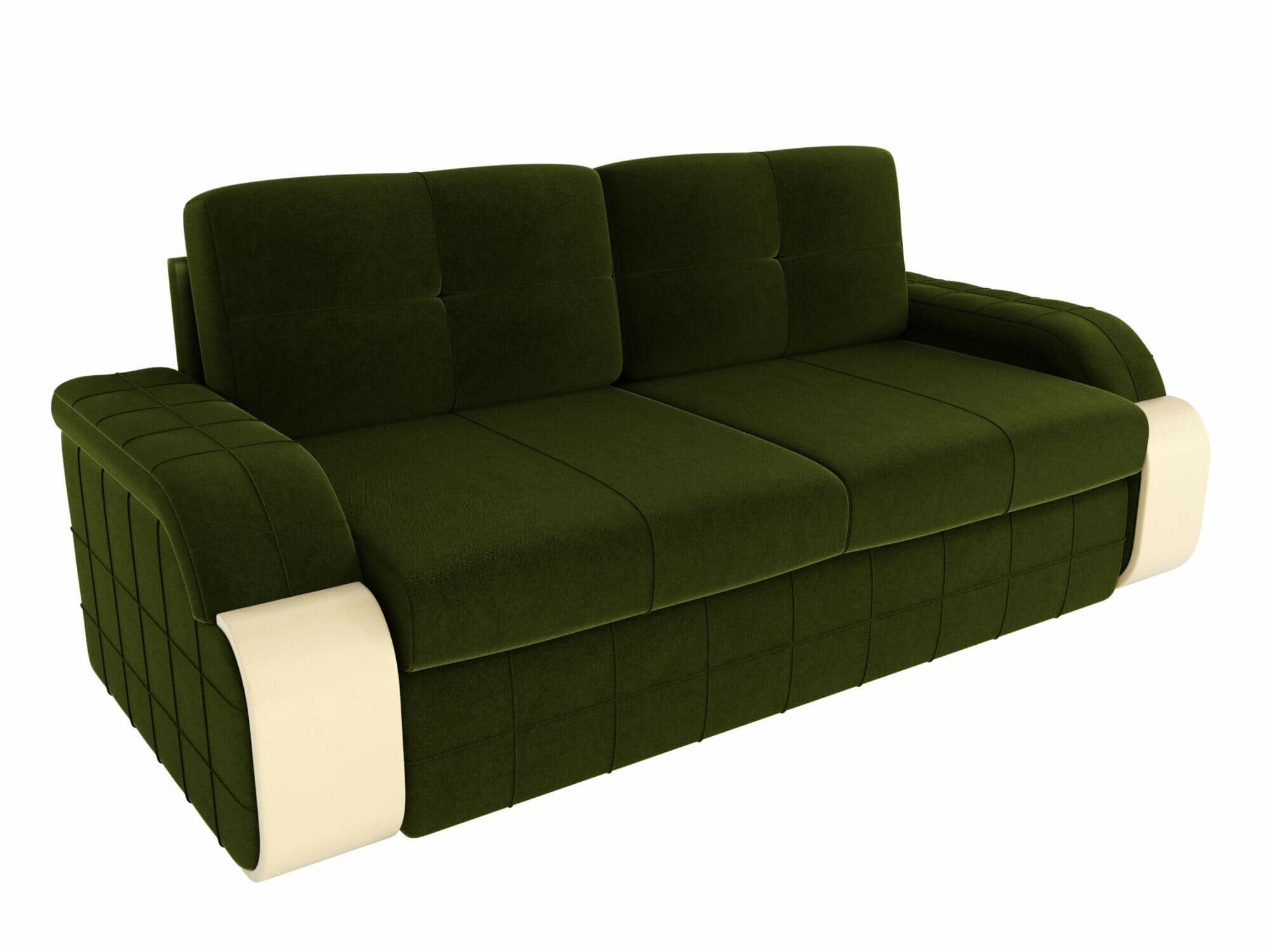 Artum Диван прямой Николь микровельвет зеленый