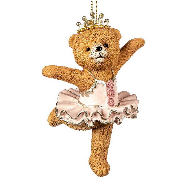 Елочная игрушка Медвежонок Хлоя - Teddy Ballet 10 см, подвеска, Goodwill (Гудвилл), MC37100-2