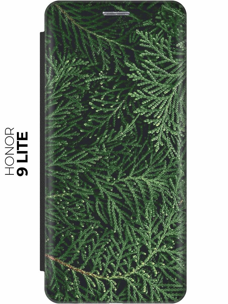 Чехол-книжка Хвоя на Honor 9 Lite / Хонор 9 Лайт черный