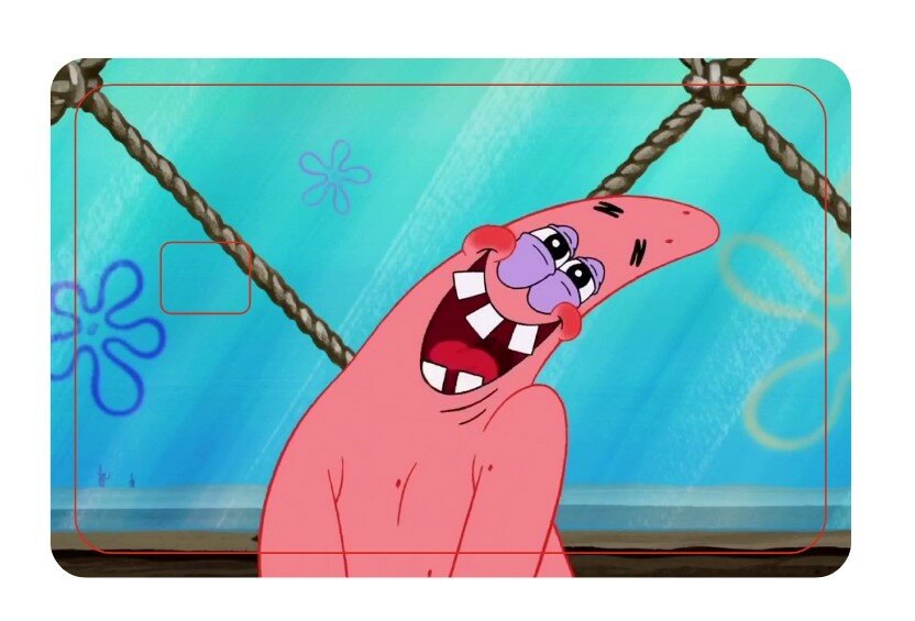 Наклейка на банковскую карту, стикер на карту, маленький чип, мемы, приколы, комиксы, стильная наклейка мемы