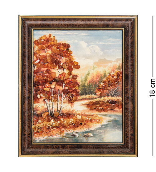 Картина Краски осени (с янтарной крошкой) H-18см AMB-04/7 113-708540