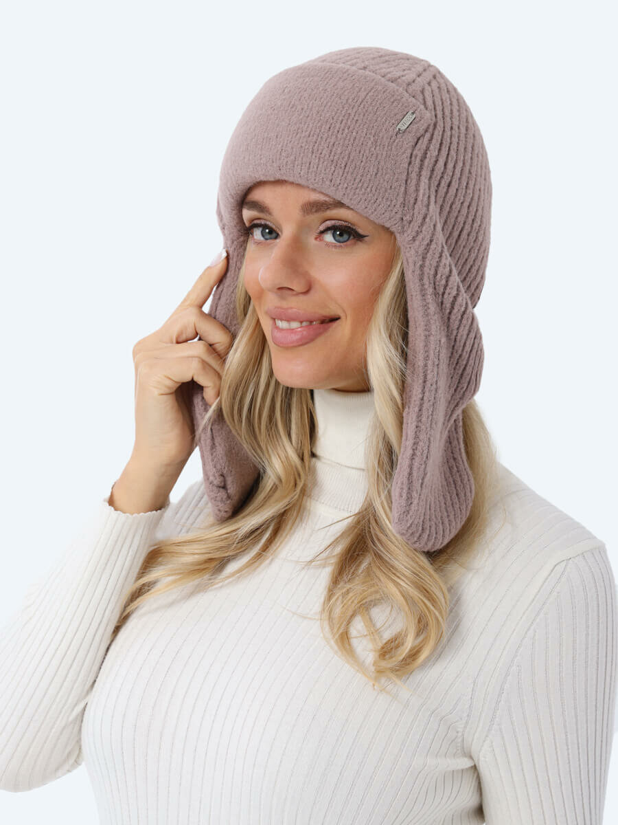 Шапка-ушанка для женщин