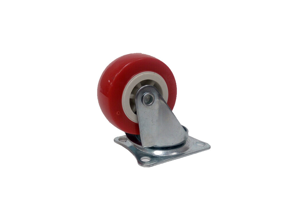 Колесо поворотное HC-3302-PVC-050 (г/п 30кг, Ф 50мм), крепление платформа (121050)