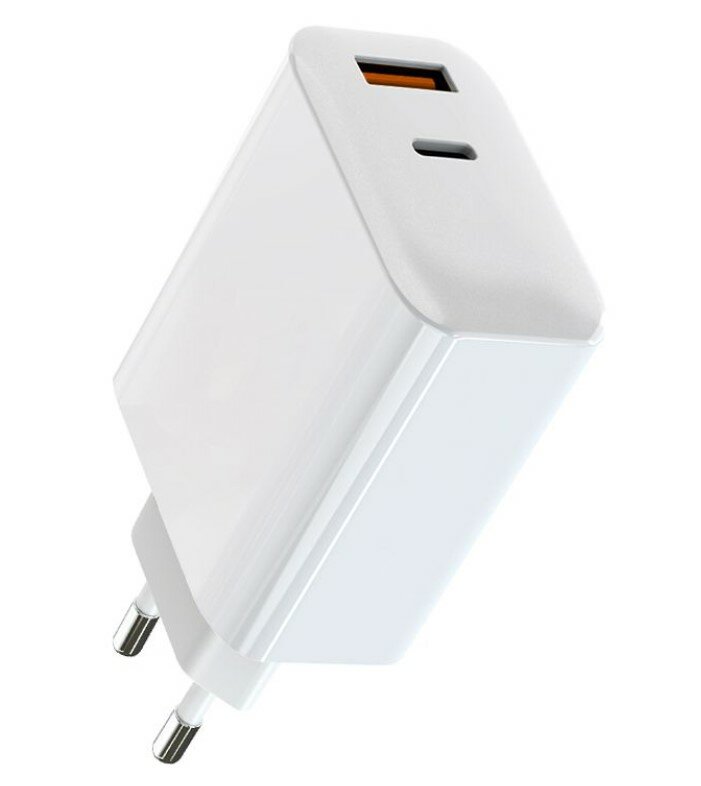 СЗУ, 1 USB 3.0 18W+1 PD 45W, белый