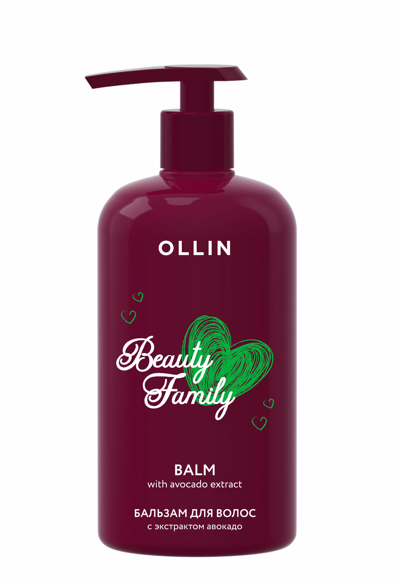 Бальзам для волос с экстрактом авокадо OLLIN BEAUTY FAMILY 500мл