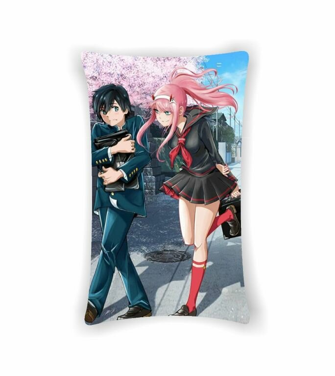 Подушка Любимый во Франксе, Darling in the Franxx №7, С одной стороны