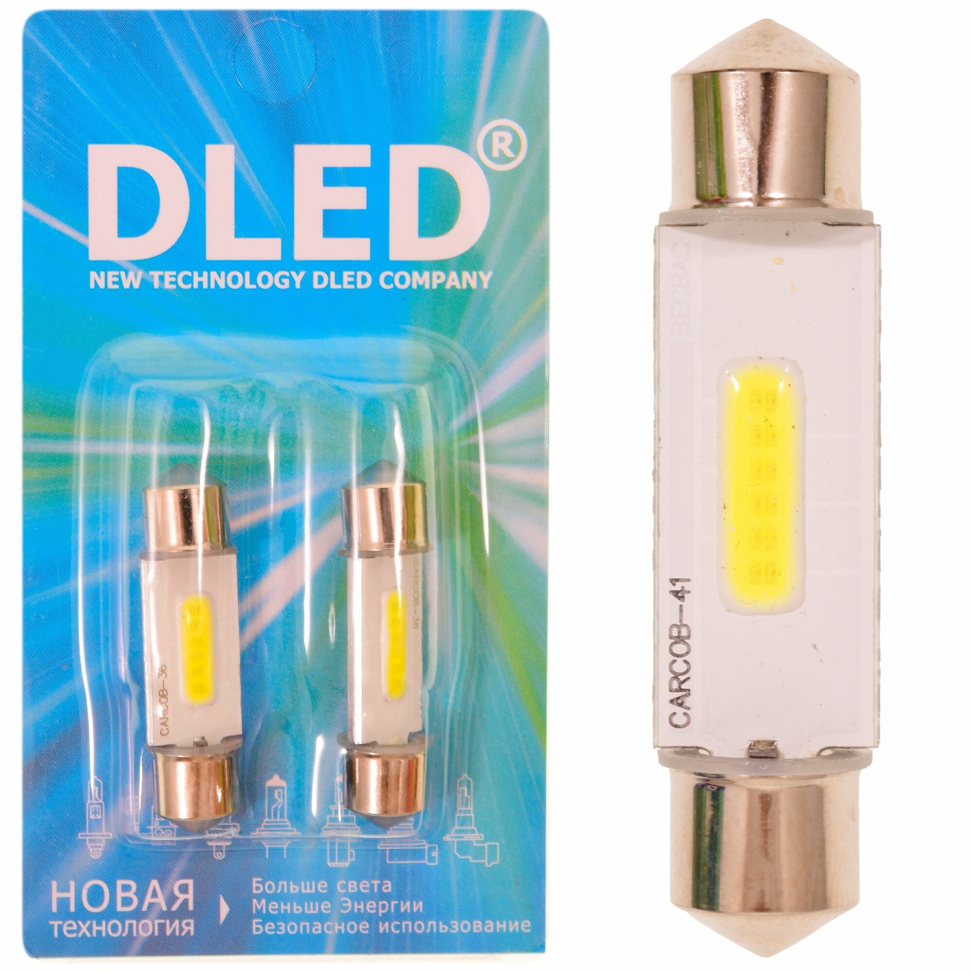 Светодиодная автомобильная лампа C5W FEST 41 мм - COB (2шт.)