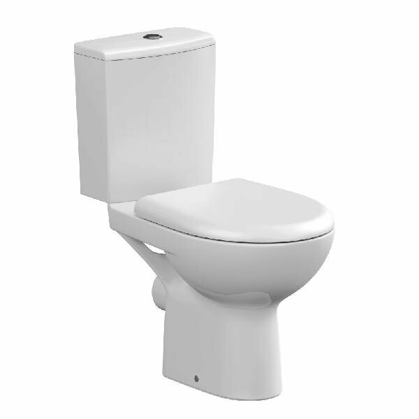 Унитаз-компакт NATURE NEW CLEAN ON (безободковый)+сиденье дюропласт микролифт Cersanit