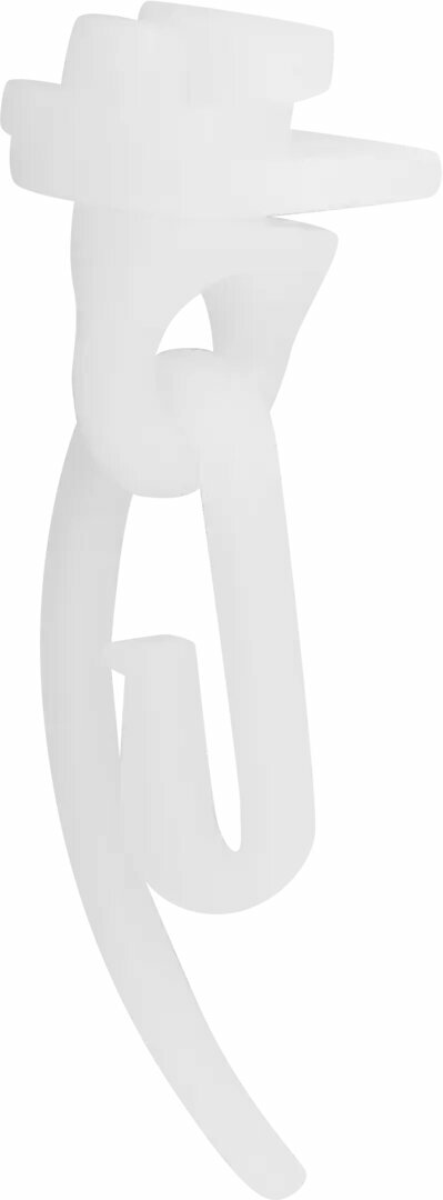 Глайдер и стопор для штор Inspire Квадро 2 см цвет белый 22 шт