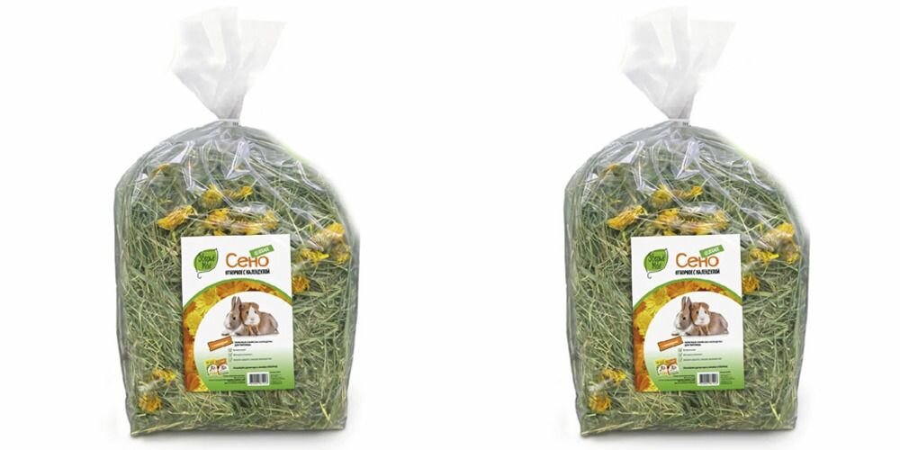 Зверье Мое Наполнитель для грызунов Сено отборное с календулой, 500 г, 2 шт.