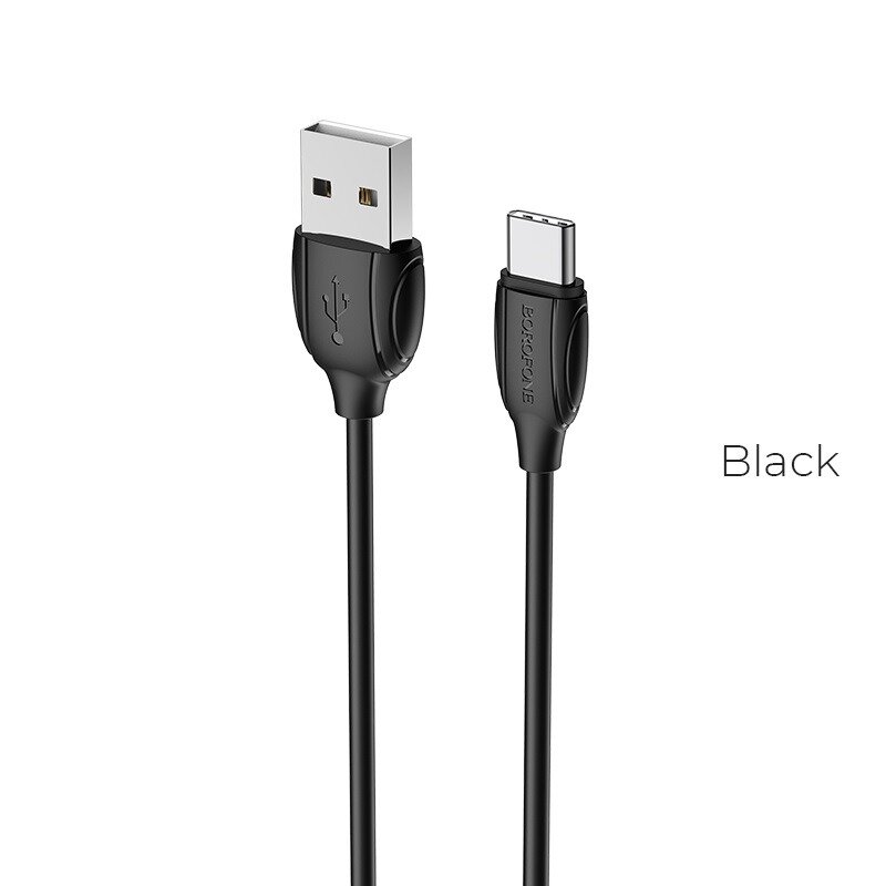 Кабель USB Borofone BX19 Benefit, Type-C, 1м, черный