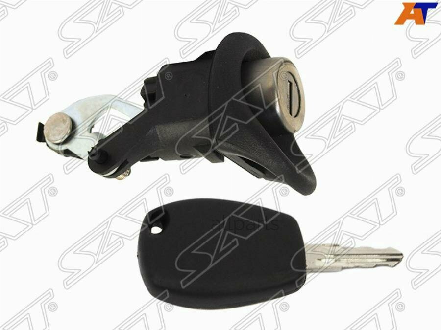 SAT ST-DC02-410L-0 Личинка замка Renault Logan 04-22 / Sandero 09-22 (с ключом (с язычком))