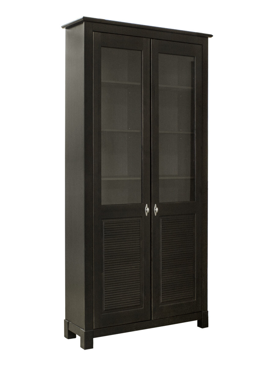 Стеллаж с дверями ММЦ Кабинет Рауна 20 (колониал) из массива сосны