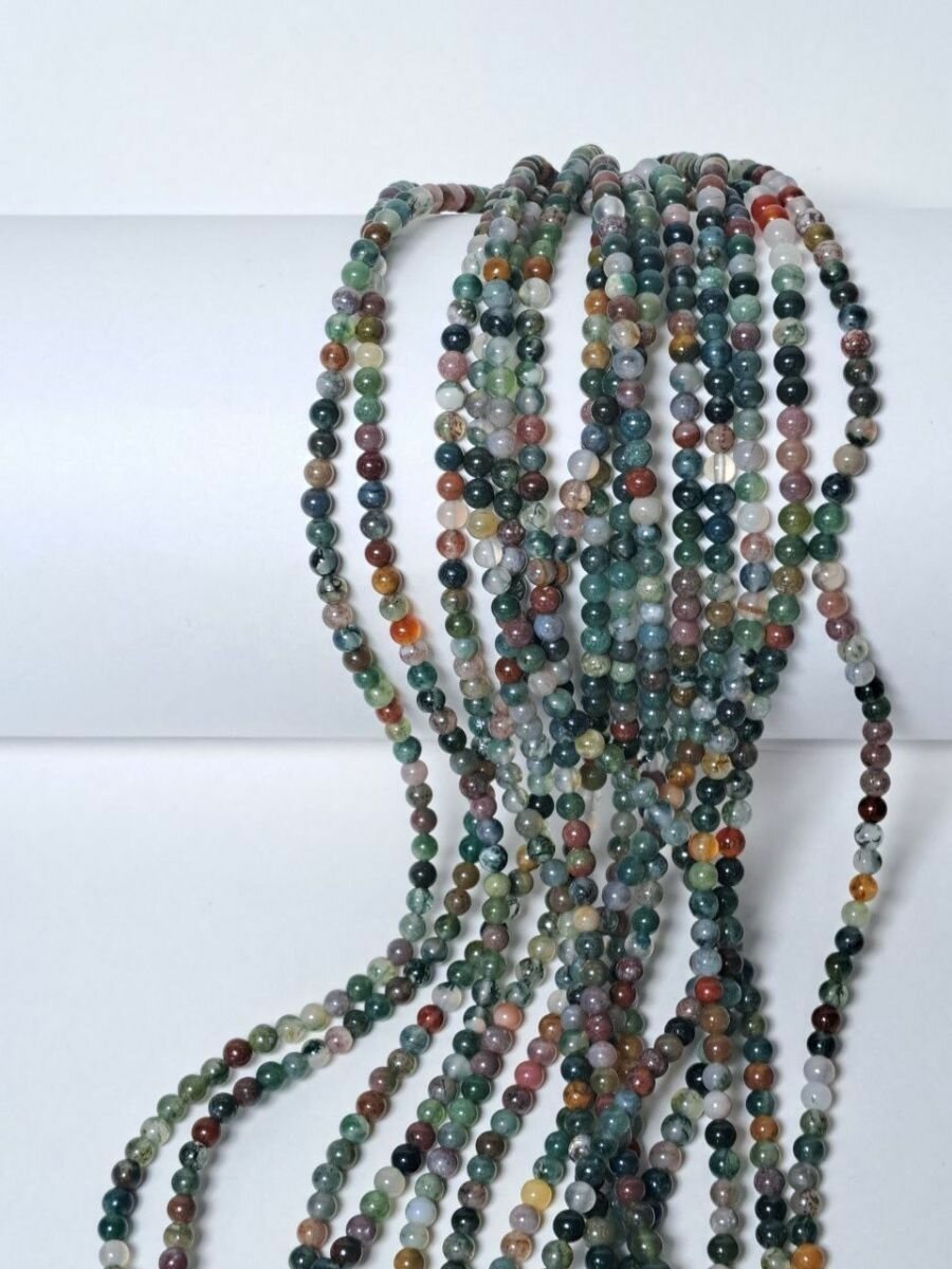 Бусины яшма, натуральный камень, для рукоделия, для творчества, для браслетов, для украшений, 4 мм