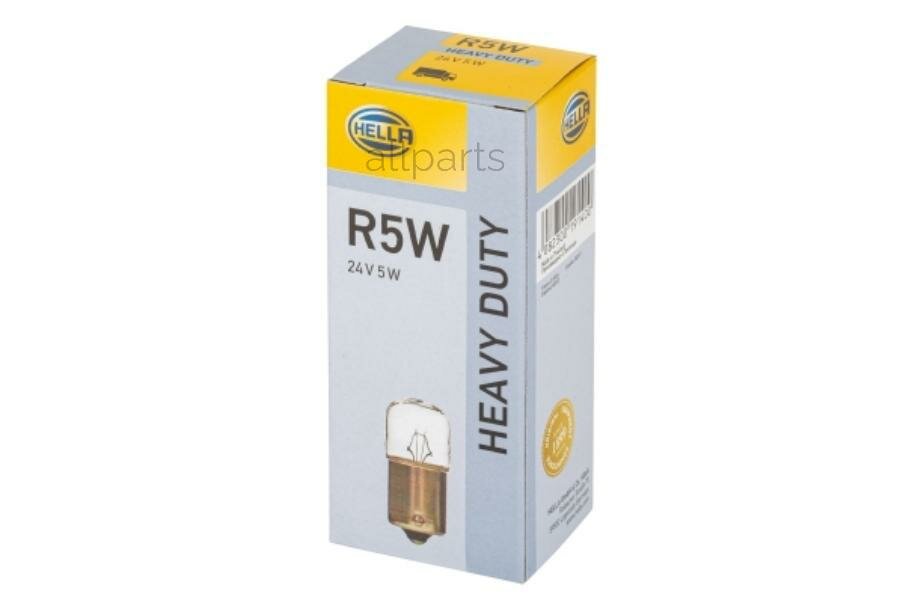 BEHR-HELLA 8GA002071241 8GA 002 071-241 лампа накаливания задние габариты, номерной знак и салон 5W 24V (BA15S) Omn