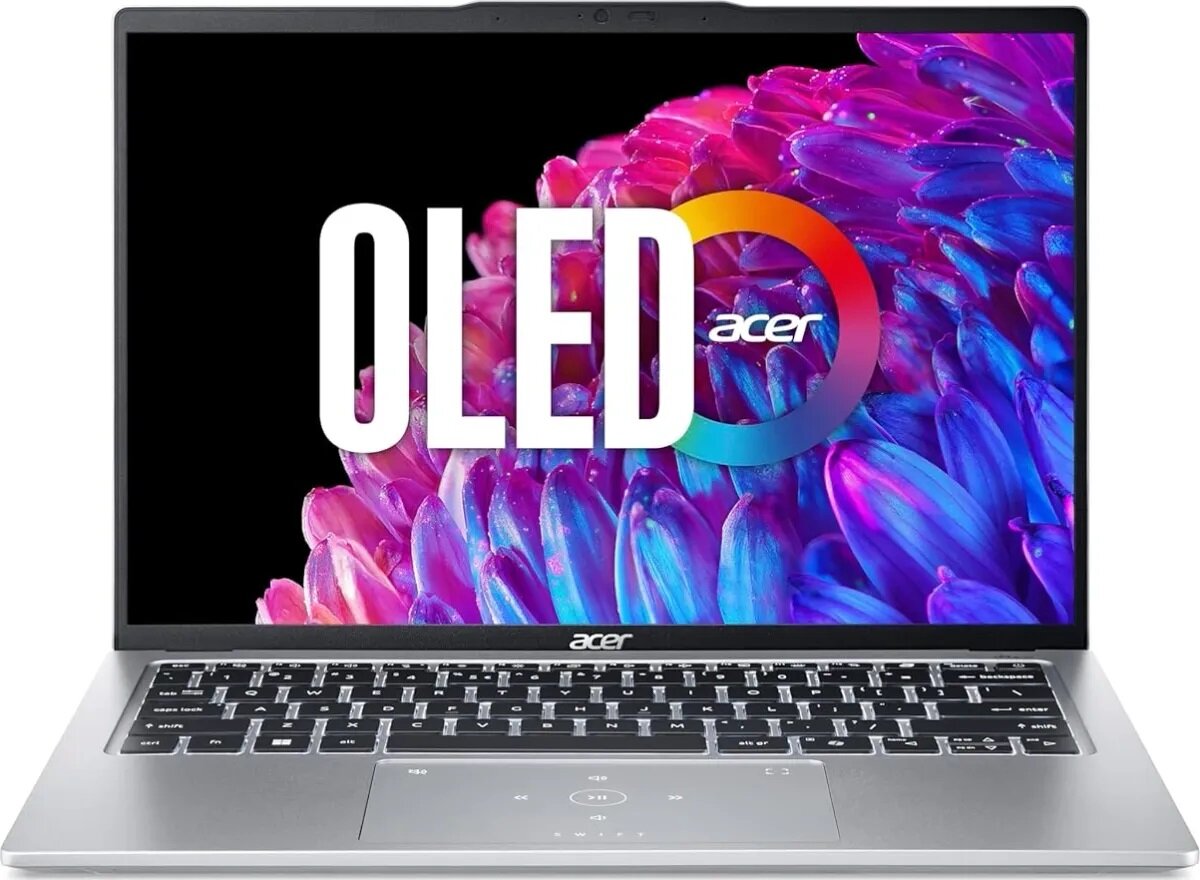 Ультрабук Acer Swift Go SFG14-73-77U8 NX. KV4CD.001 (Core Ultra 7 3800 MHz (155H)/16384Mb/1024 Gb SSD/14"/2880x1800/Win 11 Home)