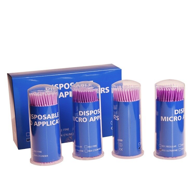 ULTRAFINE (1.5mm) Набор 4 уп Микробраши косметические : Аппликаторы стоматологические , Также для наращивания ресниц , В комплекте 4 уп ; 1 уп : 100шт . от Incidental
