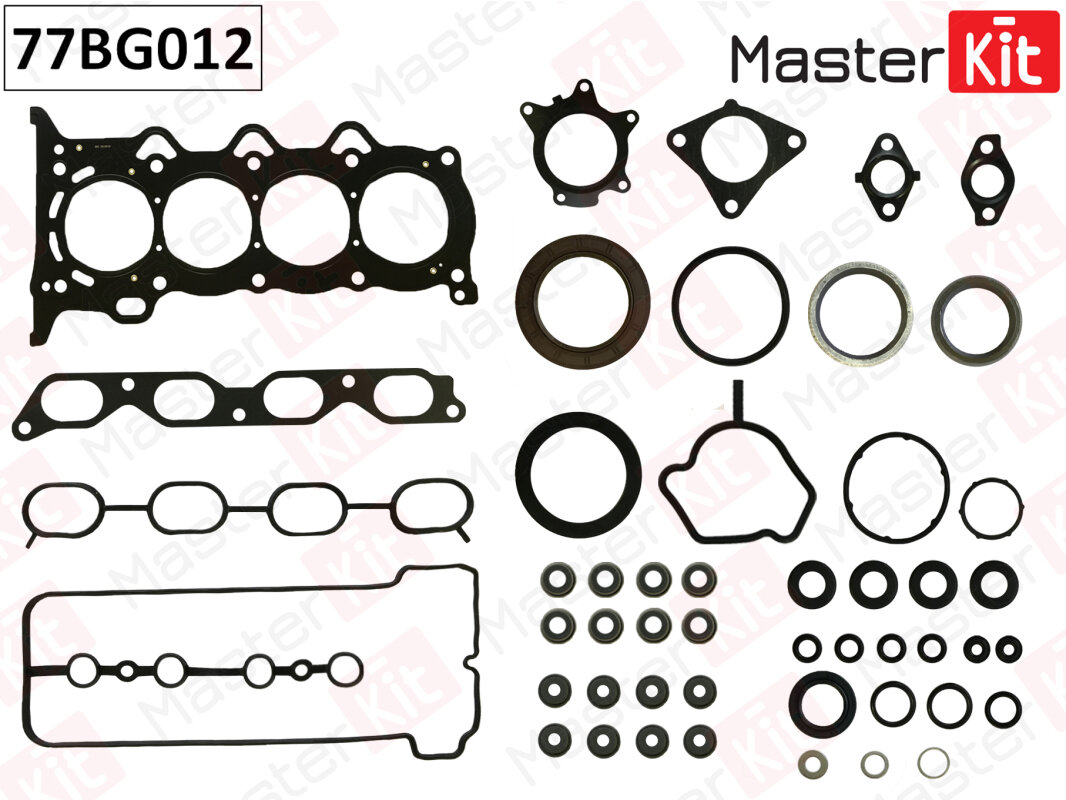 77BG012 Полный комплект прокладок ДВС TOYOTA COROLLA 1NZ-FE