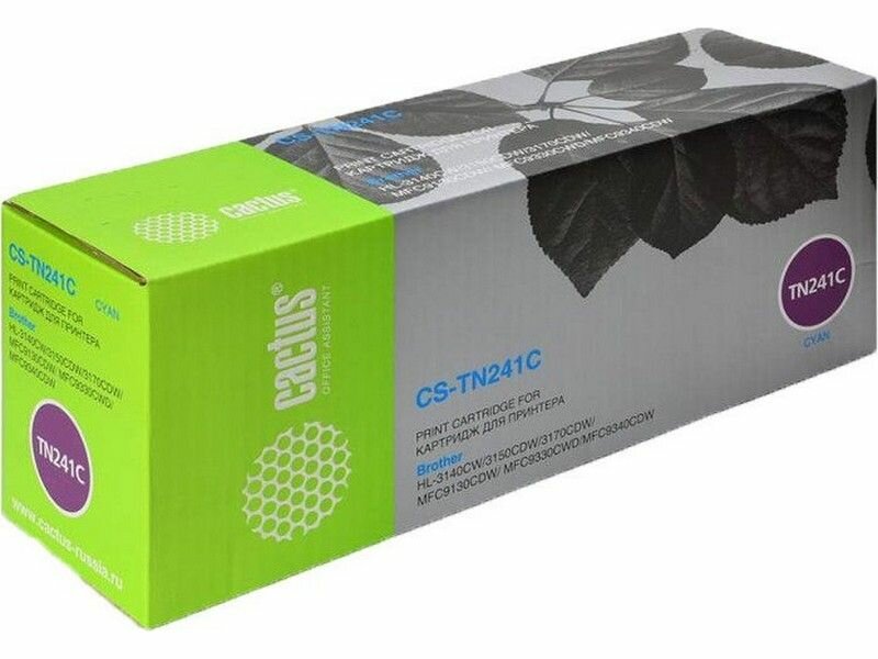 Cactus Картридж лазерный Cactus CS-TN241C TN-241C голубой (1400стр.) для Brother HL-3170CDW