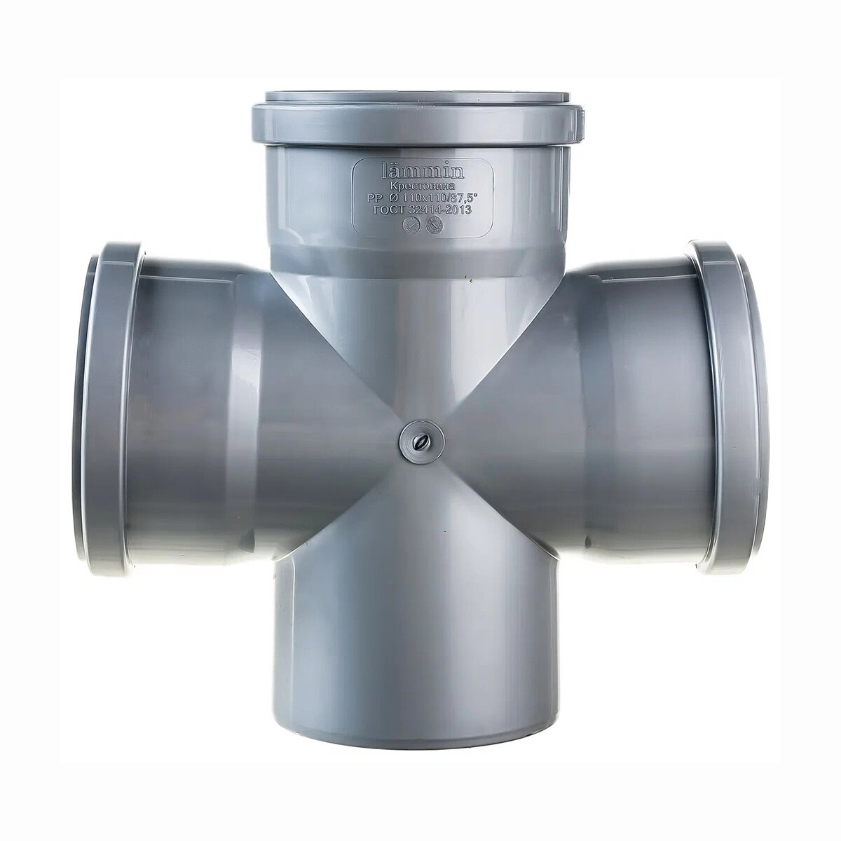 Крестовина канализационная Lammin, 110 x 110/87,5°