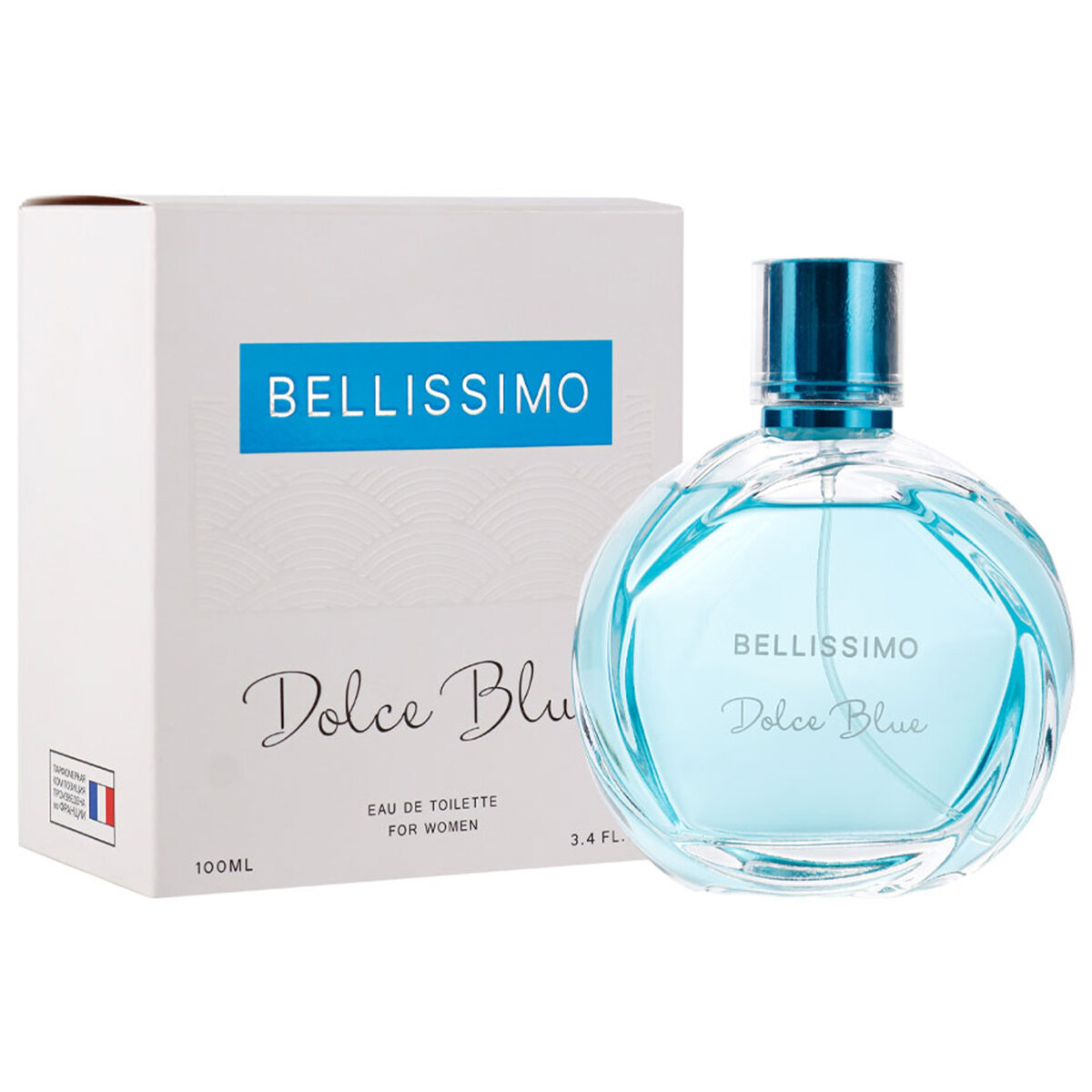 Туалетная вода Delta Parfum женская Bellissimo Dolce Blue 100мл