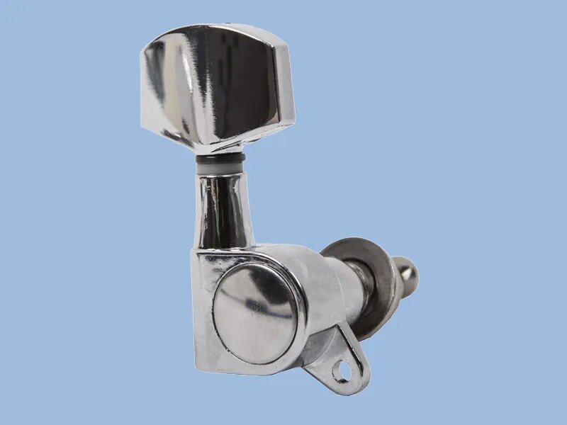 Правый одиночный колок хромированный Alice AS-016R, колковая механика одиночная для гитары