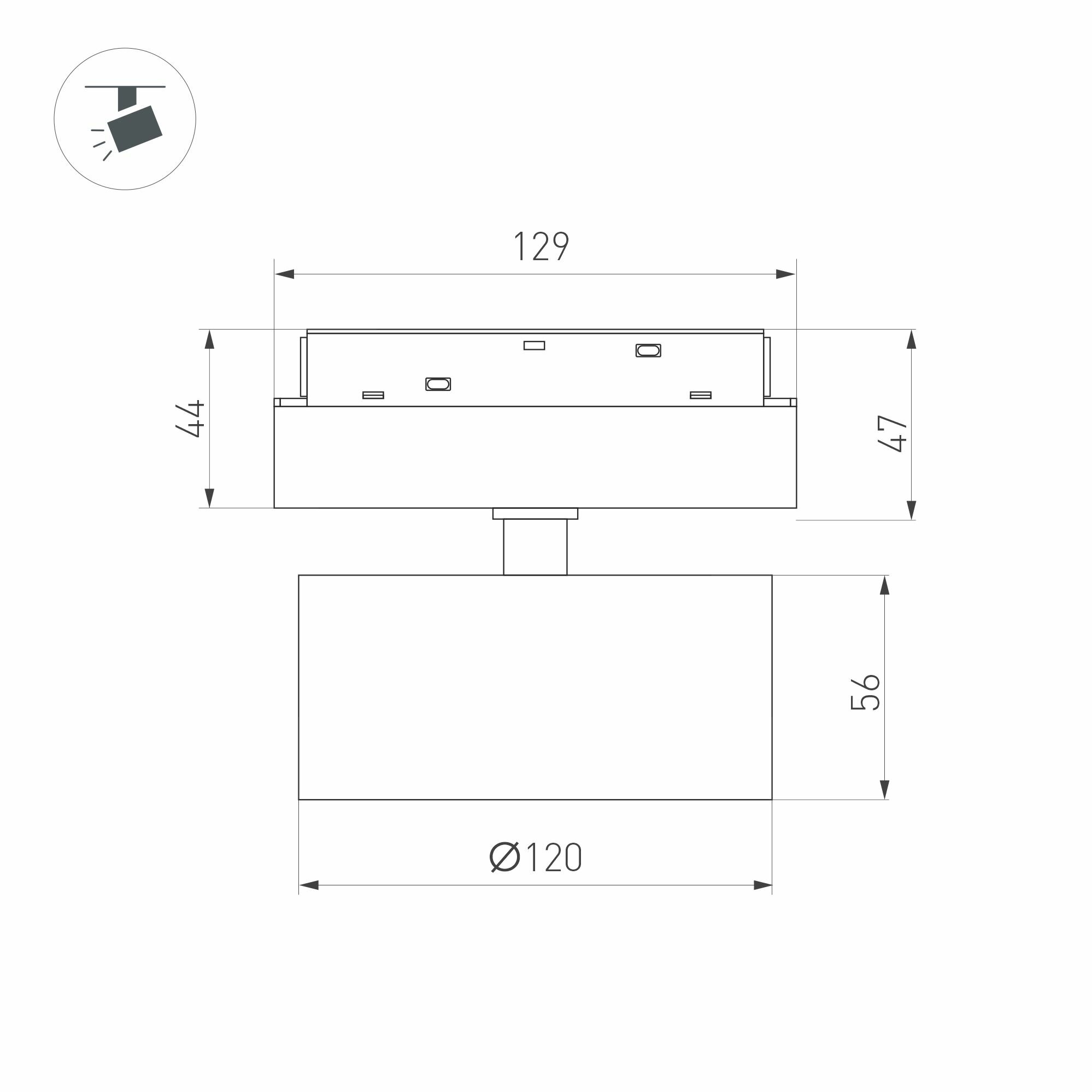 Светильник Arlight Светильник MAG-ORIENT-RONDO-R120-15W Day4000-MIX (BK, 110 deg, 48V, TUYA Zigbee) (Arlight, IP20 Металл, 5 лет)