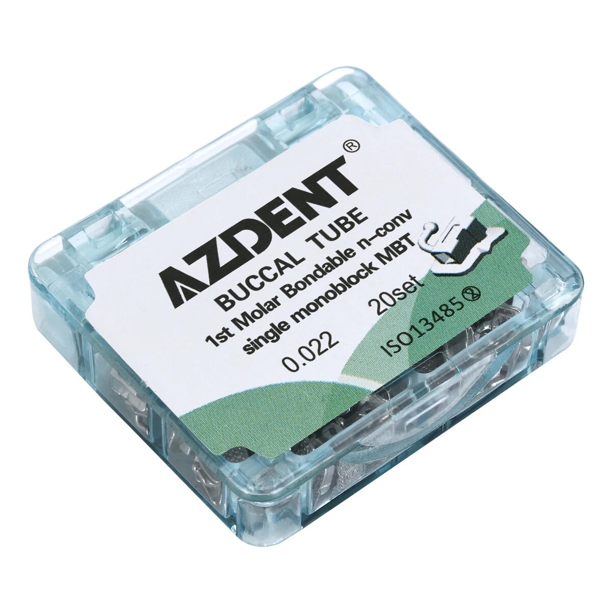 AZDENT Буккальные трубки для брекетов Roth/MBT 80 шт. MBT 022 for 1st