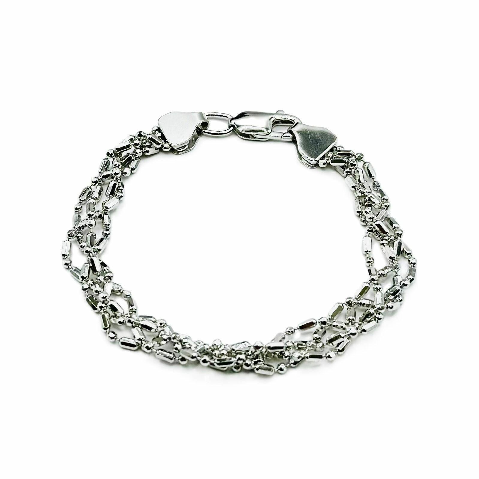 Браслет, серебро, 925 проба, родирование