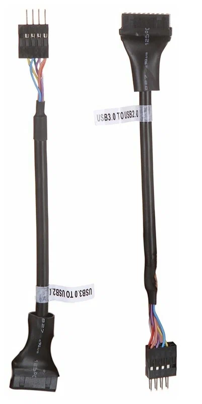 Аксессуар Переходик Espada USB 2.0 10-pin M - USB 3.0 20-pin F 16cm USB2.0-3.0