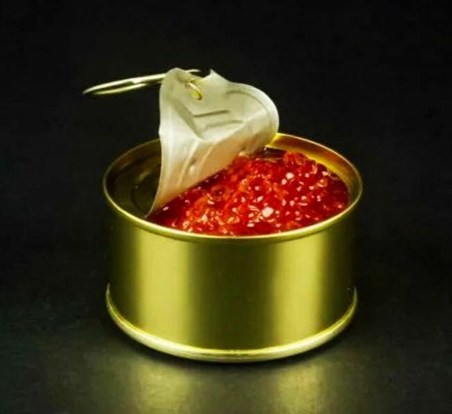 Икра красная лососевая натуральная. 2шт./95г.