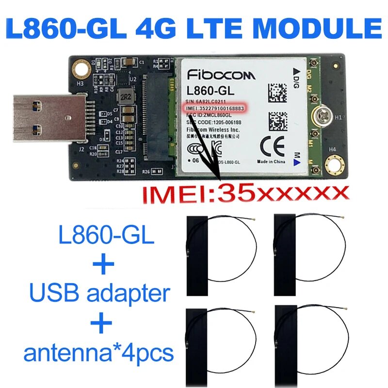 Fibocom L860-GL 4G Модем L860-GL USB 35xxx