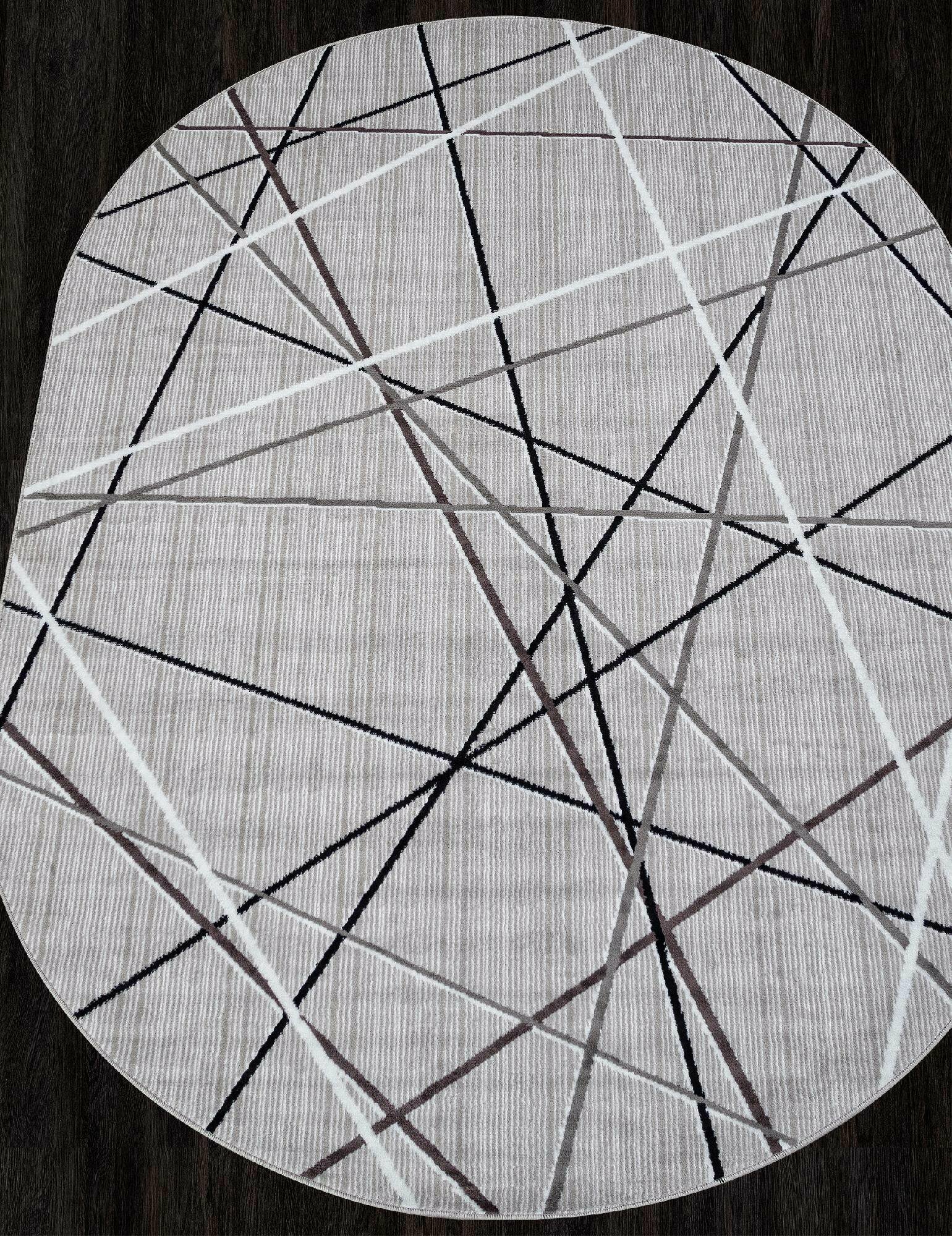 Ковер Овальный на пол в гостиную в спальню 180х250 см современный ворс 7 мм 322408 KoverVDom