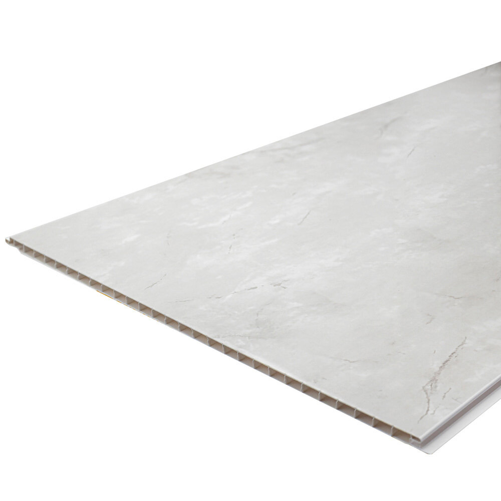 Панель ПВХ 375х2600х8 мм Venta офсет серая 0,975 кв. м