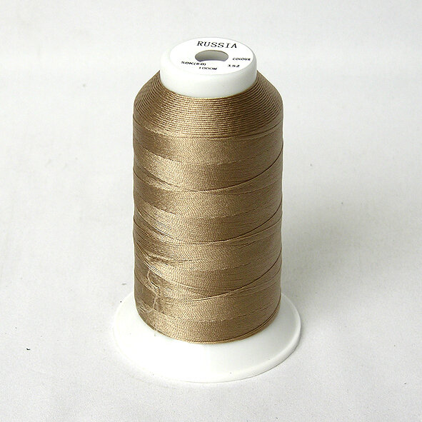 Нитки 60 капрон для швейной машинки (50к-1000м)(арт.152) цв. светло-бежевый