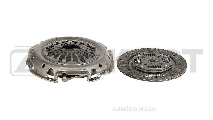 ZEKKERT KS4114 Комплект сцепления без подшипника Renault Clio III 05- Duster 12- Fluence 10- Megane II III 02-