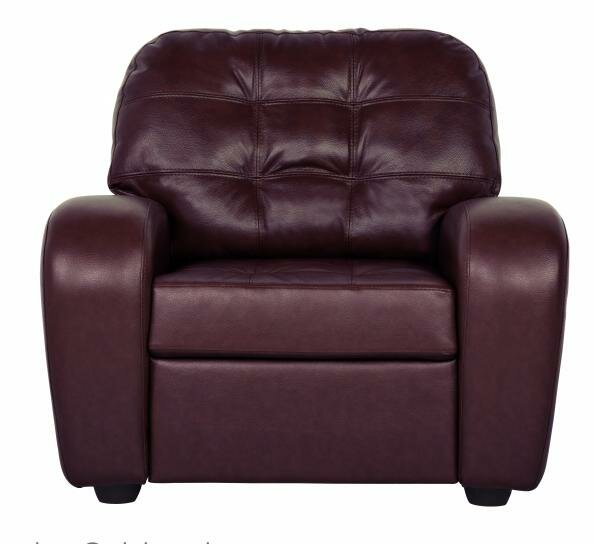 Кресло для отдыха Сидней Бордовое Экокожа, 97х88х109 см, с ящиком для белья