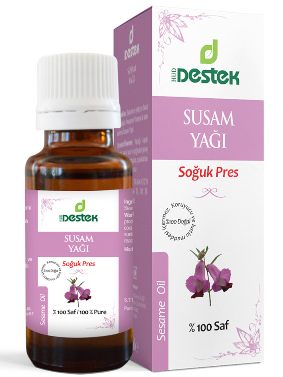 Кунжутное масло 20 мл. для лица/тела/волос.