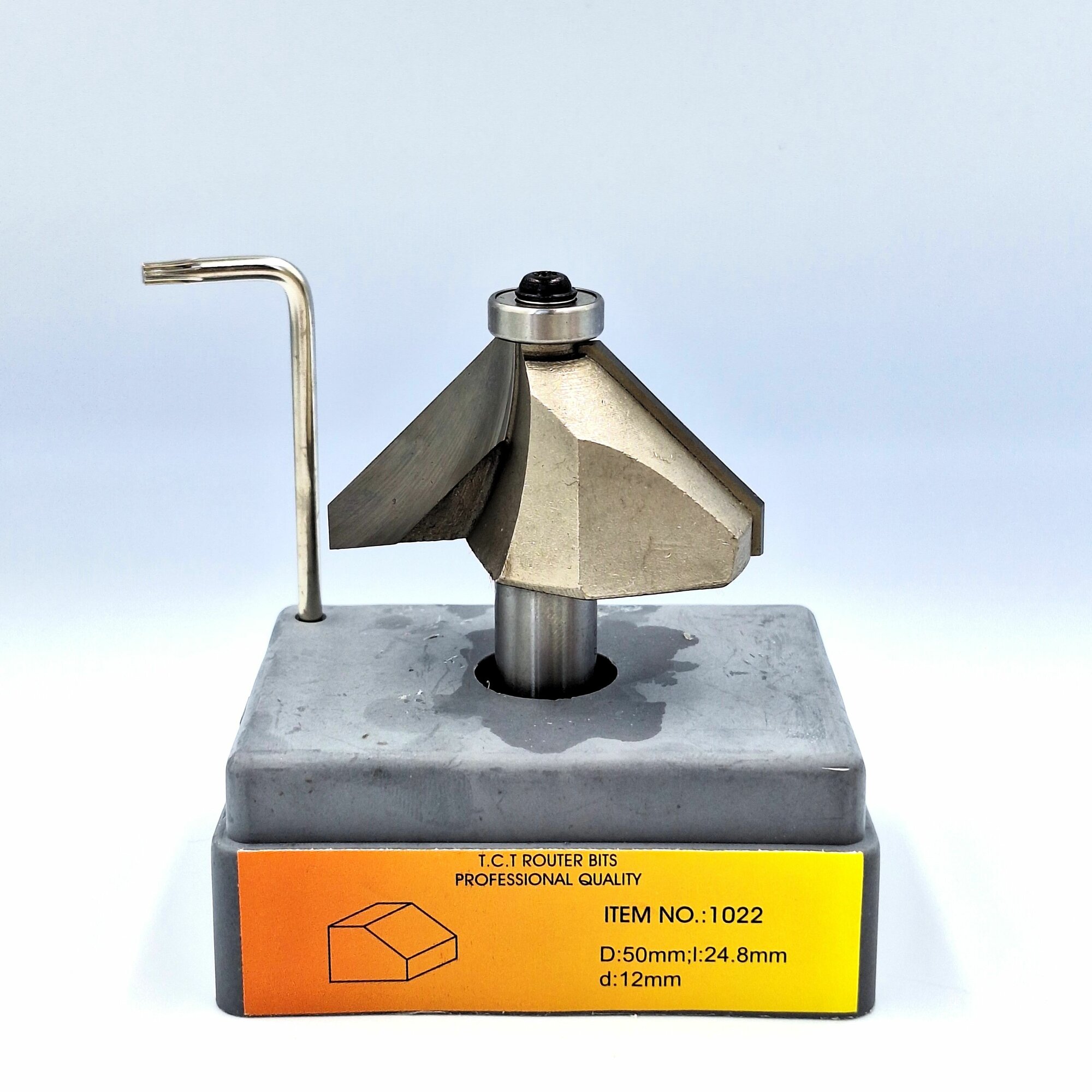 Фреза Globus 1022 D50 H24.8, хвостовик 12 мм, кромочная конусная