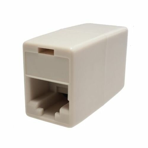 Адаптер Suprlan 10-0337 проходн. RJ45 кат.5E UTP бежевый