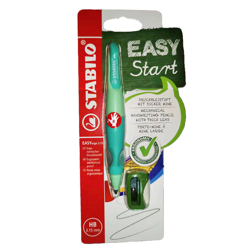 Автоматический карандаш Stabilo Sibilo HB, пластик, мятно-зелёная сердцевина