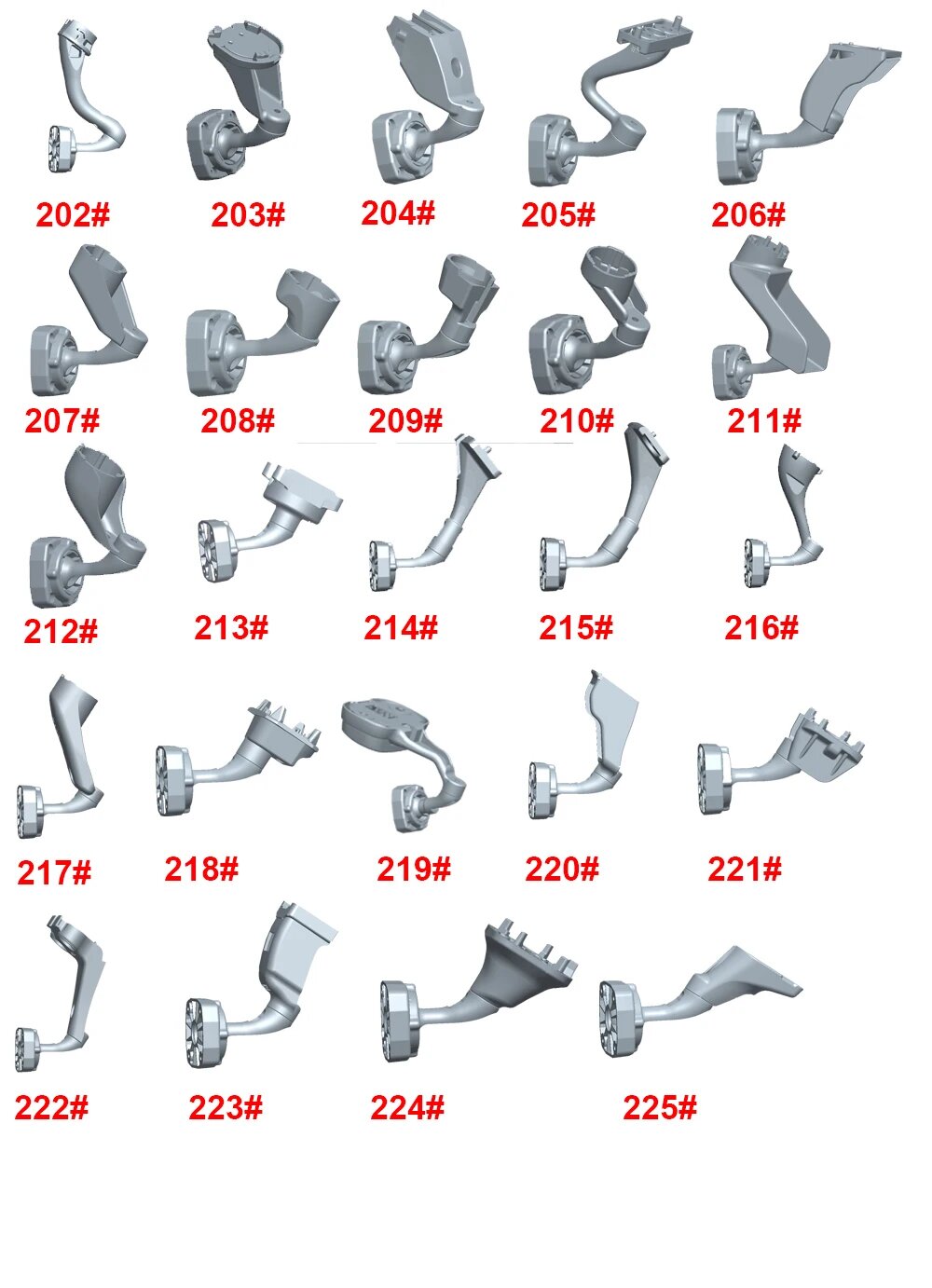 HGDO B13-B23 Монтажный кронштейн для автомобильного видеорегистратора Зеркало заднего вида Видеорегистратор Универсальные крепления Держатели Видеорегистратор Металлический номер 1-225
