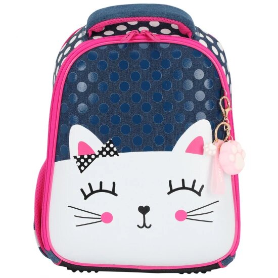 * Ранец спинка эргономичная, 1 отделение, 35*27*13 см ERGO Light White Kitten