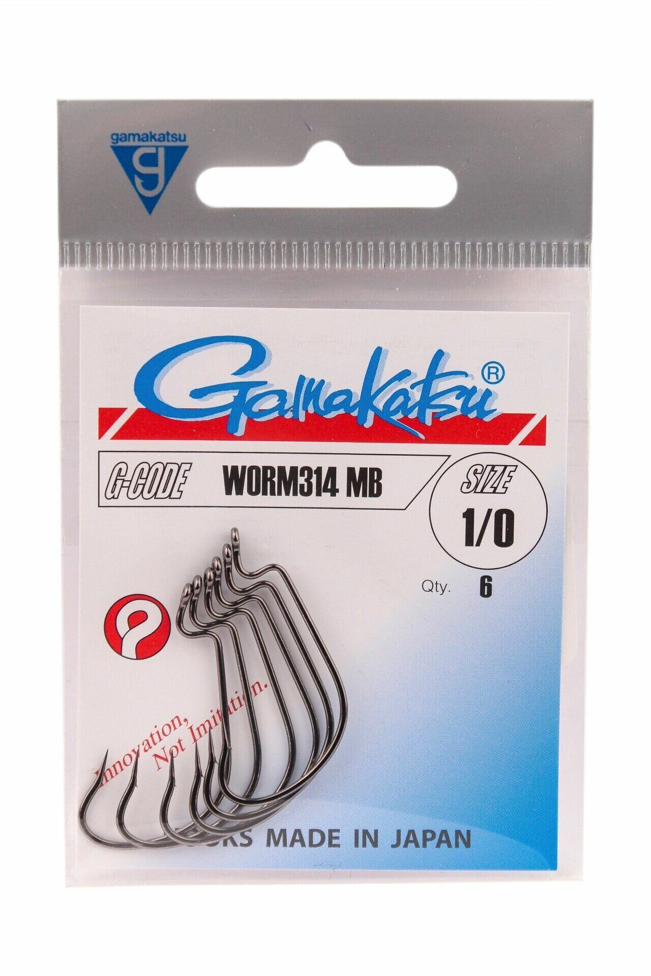 Крючок офсетный Gamakatsu Worm314 MB 1/0