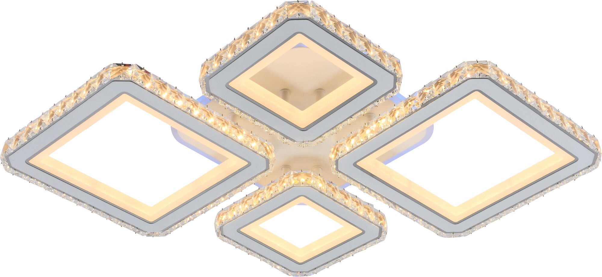 Люстра потолочная светдиодная с пультом, белая, 208Вт, Свет Столицы