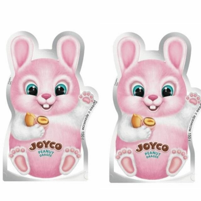 JOYCO Драже Заяц, с арахисом, 150 г, 2 уп