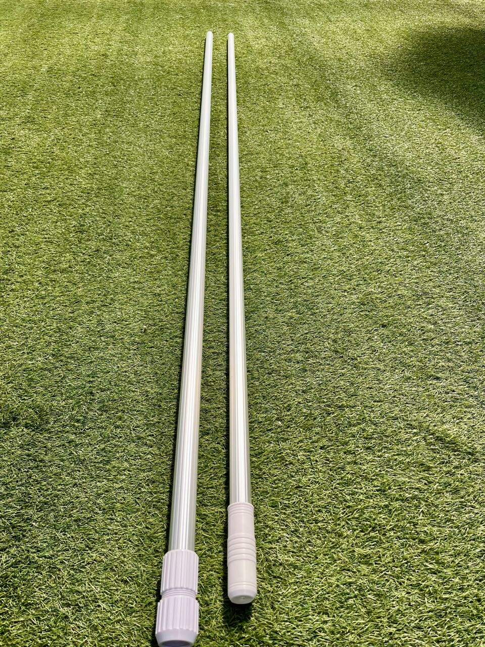 Телескопическая штанга с резьбой, 2х240см, цвет серебристый, арт. Sun24013